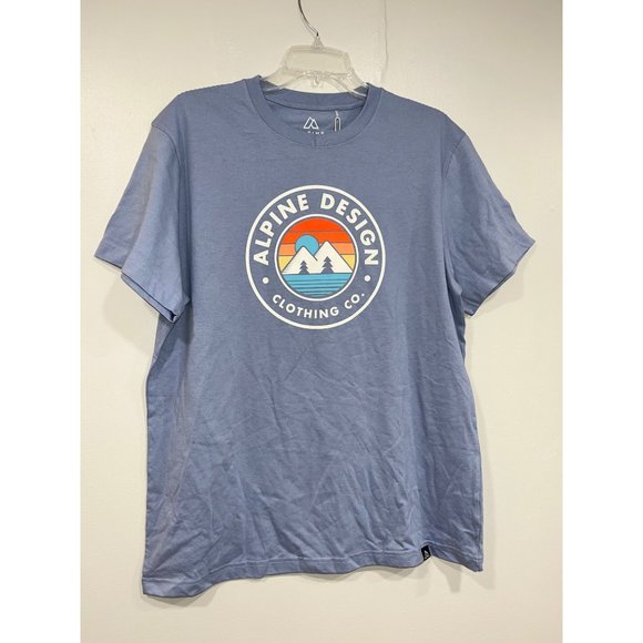 Alpine Deisgn | Shirts | Mens Short Sleeve Soft Tshirt Mountain Graphic ...